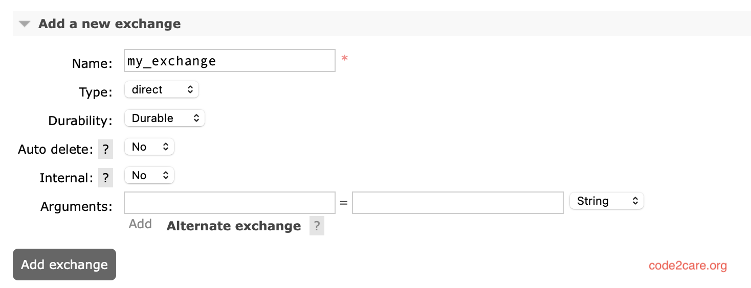 HandsOn Tutorial: Creating RabbitMQ Exchange using Management Interface on Browser | Code2care